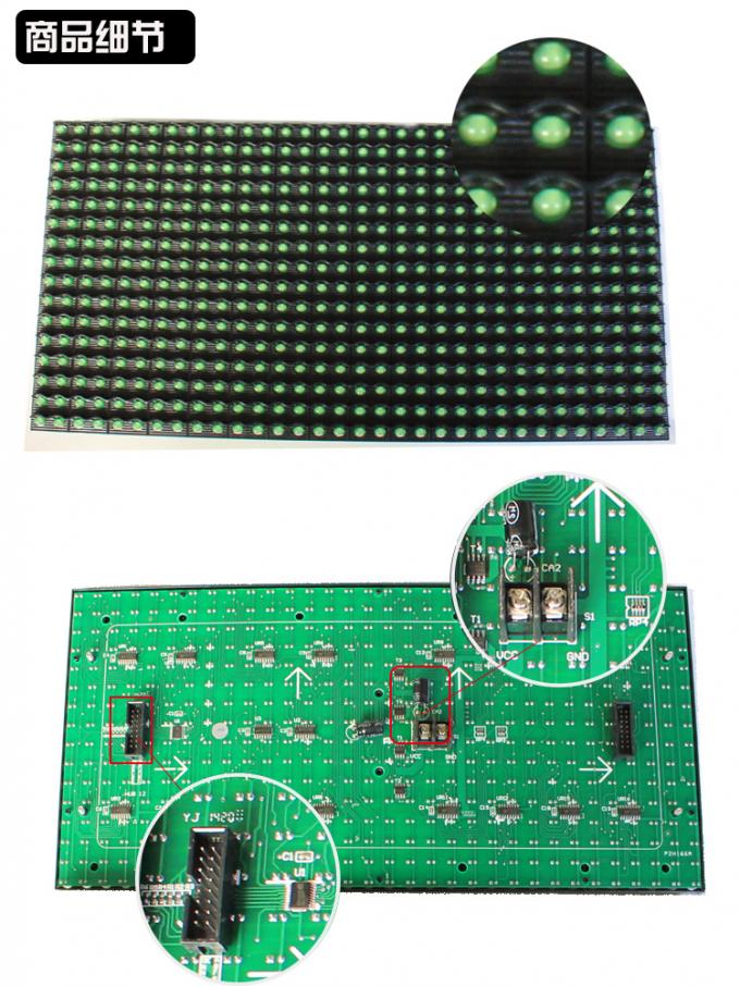 P10 led module semi-outdoor 32X16 pixel dot 1/4 scan for led screen p10 ...