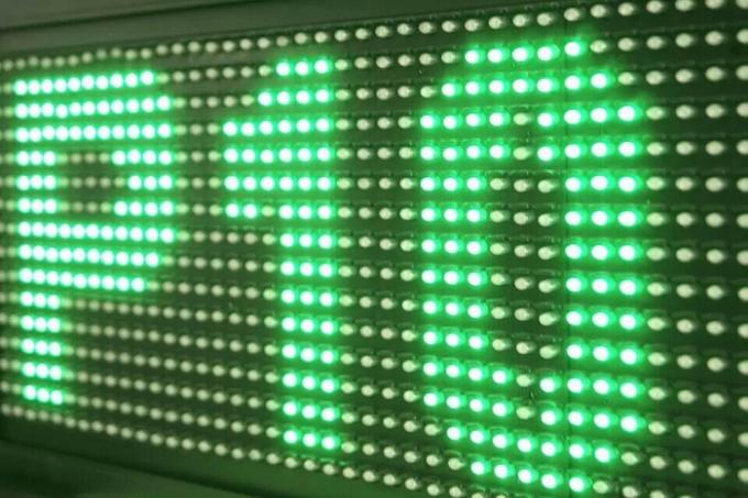 5V P10 Outdoor Led Display Green Color P10 Led Panel Display Module Led ...