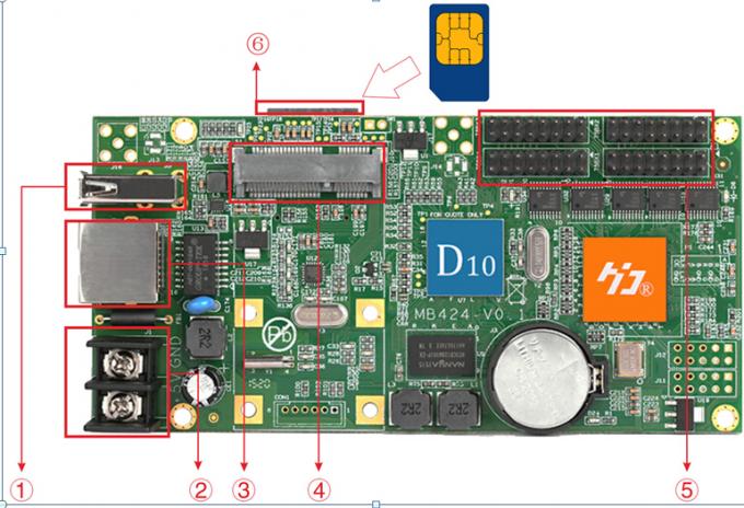 D10 HD-D10 RGB controllers 256 gray scale LED display screen controller ...
