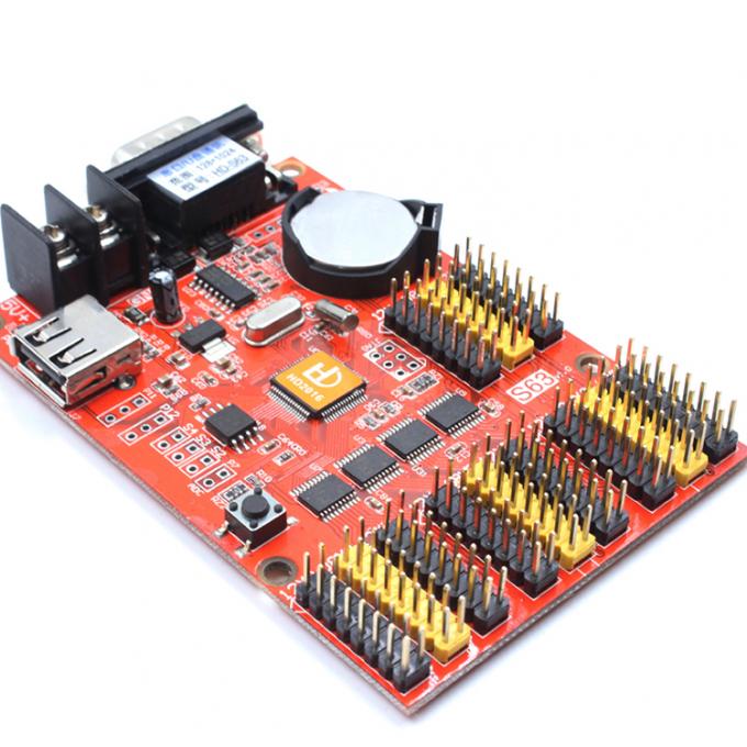 HD-S63 Single & Duel Color LED Display Control Card HD-U41 USB+RS232 ...
