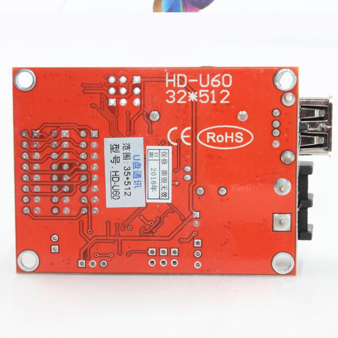 HD-A40S HD-U60 P10 Led Panel Controller For Single & Dual Color Display Moving Signs With Usb U ...