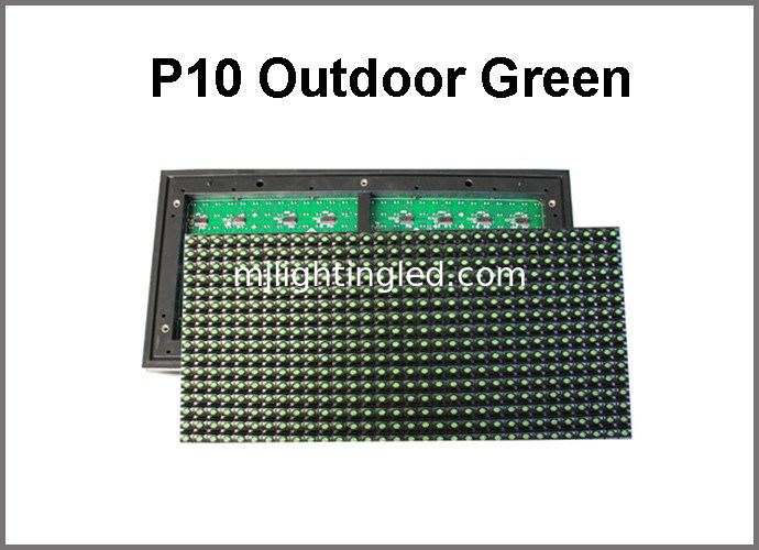 5V P10 Outdoor Led Display Green Color P10 Led Panel Display Module Led ...
