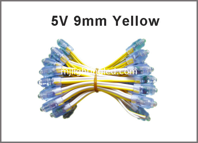 DC5V led pixel module 9mm LED pixel string yellow color outdoor signage ...