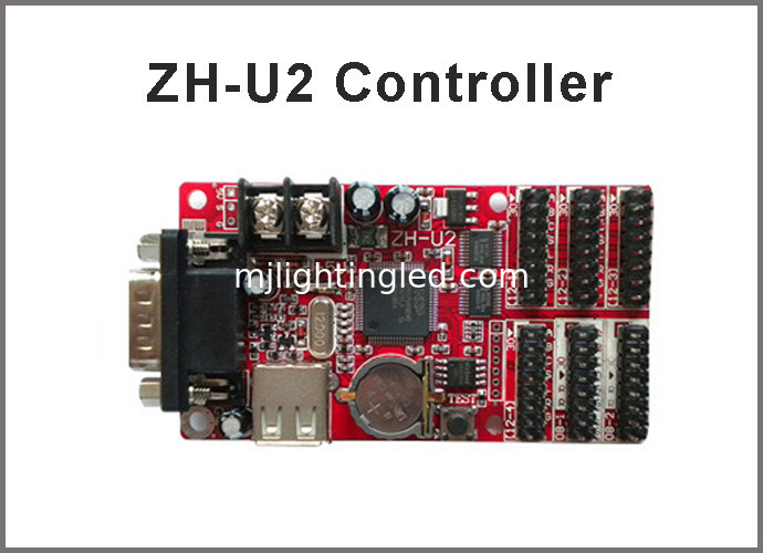 5V ZH-U2 P10 LED display module USB control card Single/Dual Color LED ...
