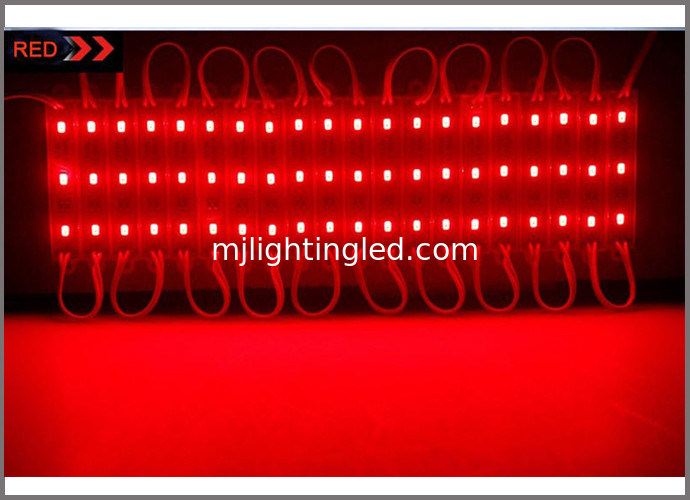 Super Bright injection molding 5730 red LED Module 3 LEDS Light ...