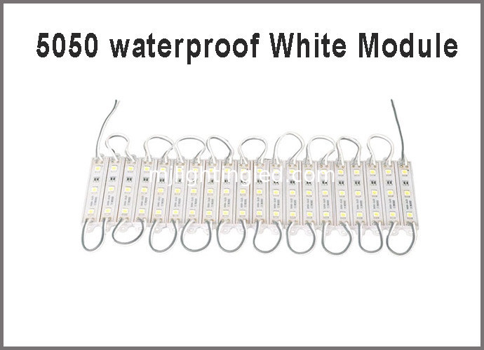 White 5050 LED Modules Waterproof IP65 Led Modules DC 12V SMD 3 Leds ...