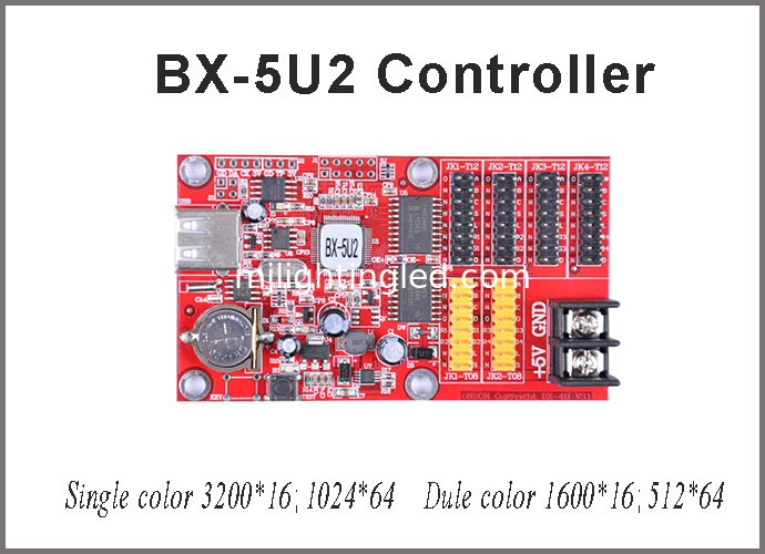 64*1024 pixel Onbon LED BX-5U2 controller card single/dual color ...