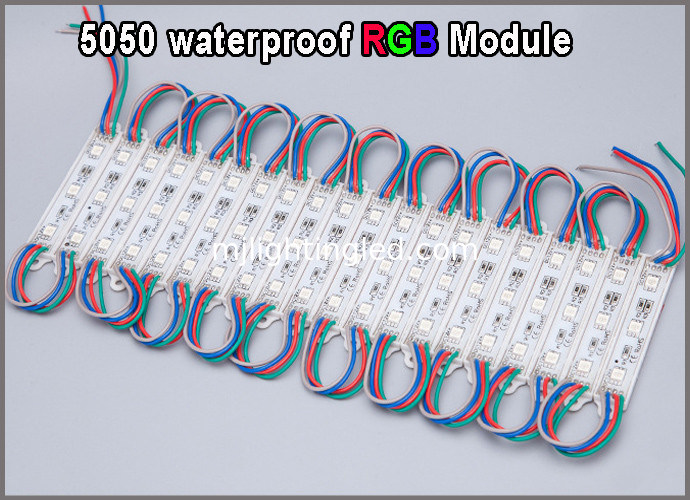 5050 RGB LED Module 12V waterproof RGB colorchanging led modules ...