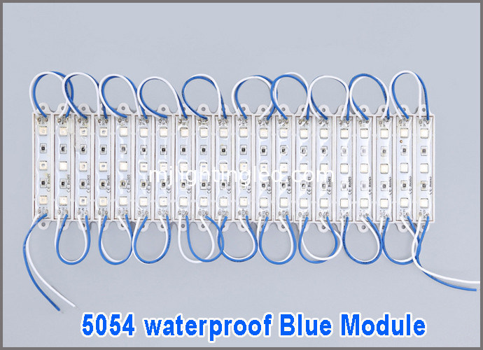 20 pcs/Lot 5054 Blue LED Modules IP68 lighting modoles DC 12V SMD 3 ...