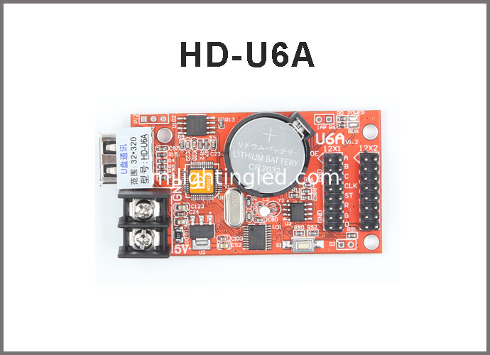 Hot sell HD-U6A USB led control card monochrome &Two color 320*32pixel ...