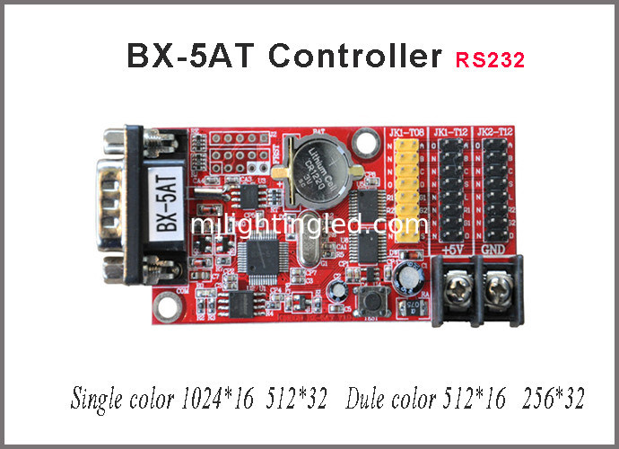 BX-5AT Control Card RS232 Serial Port ONBON Led Controller For Single ...