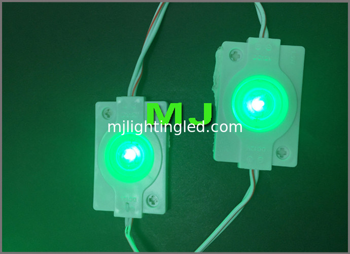 High Power DC12v 1.5W 3030 Injection LED Module Green 160degree Lens ...