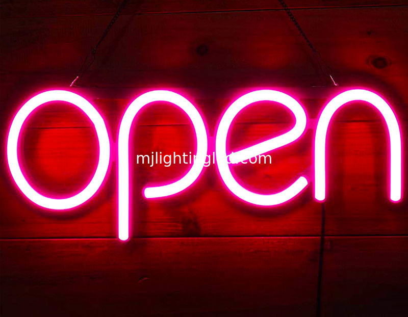 LED NEON SIGN BAR OPEN PIZZA SIGNAGE FOR SHOP, BAR, STORE, HOME ...