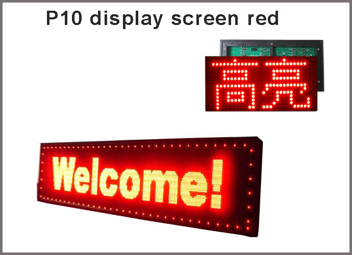 P10 RED LED sign semioutdoor wireless and usb programmable rolling ...