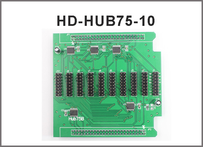 Hub75 Conversion Card Adapter with 10*Hub75 Port Support RGB Full Color LED Panel Module