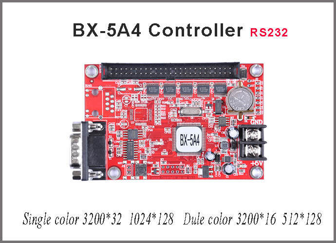 Asynchronous RS232 BX-5A4 Led Sign Controller For Single/Dual Color ...