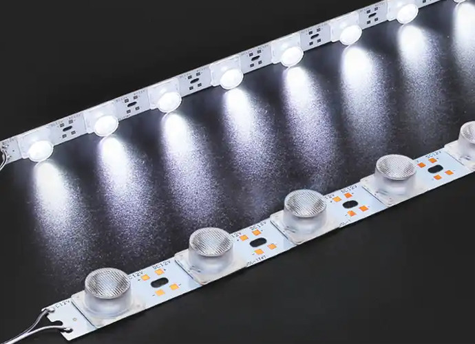 DC12V LED Rigid Strip Light With Lens For Advertising Lightbox Side ...