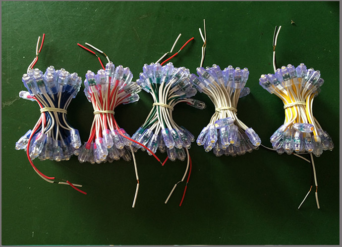 9mm 5V/12V injection led dot light Red green blue yellow white led ...