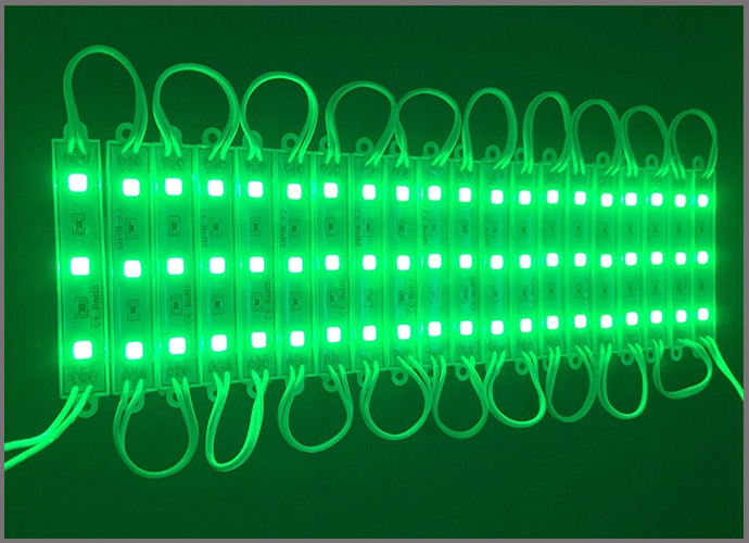 5730 3 LEDs Led Module 12V Waterproof IP65 120 Degree Green Color ...