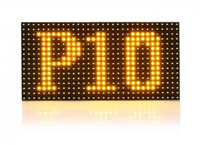 High Brightness Outdoor Yellow P10 Led Module Waterproof 32*16 Pixel ...